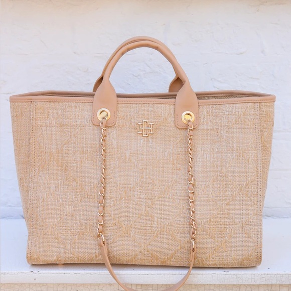 Caroline Hill | Bags | New Caroline Hill Melissa Tote Bag Natural ...